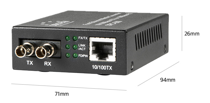 Soltech SFC200-STM/16 Gigabit Ethernet Fiber Optic Media Converter 2km ...