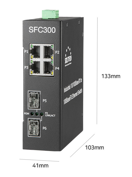 Bộ chuyển mạch công nghiệp Unmanaged SFC300-SFP - DNGcorp