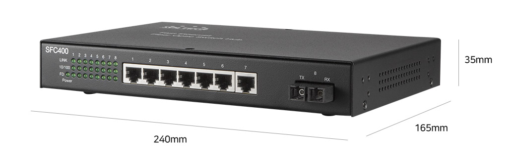 Switch SOLTECH truyền 20km SFC400-SCS - DNGcorp