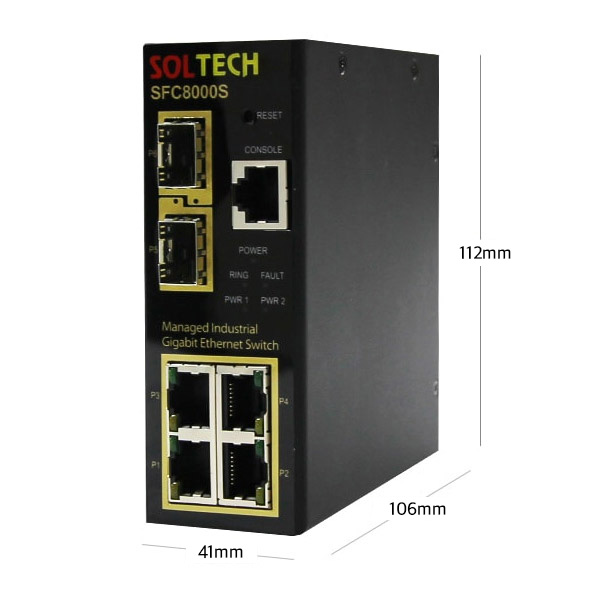 Switch SOLTECH 4-Ports 1000Mbps TP SFC8000S - DNGcorp